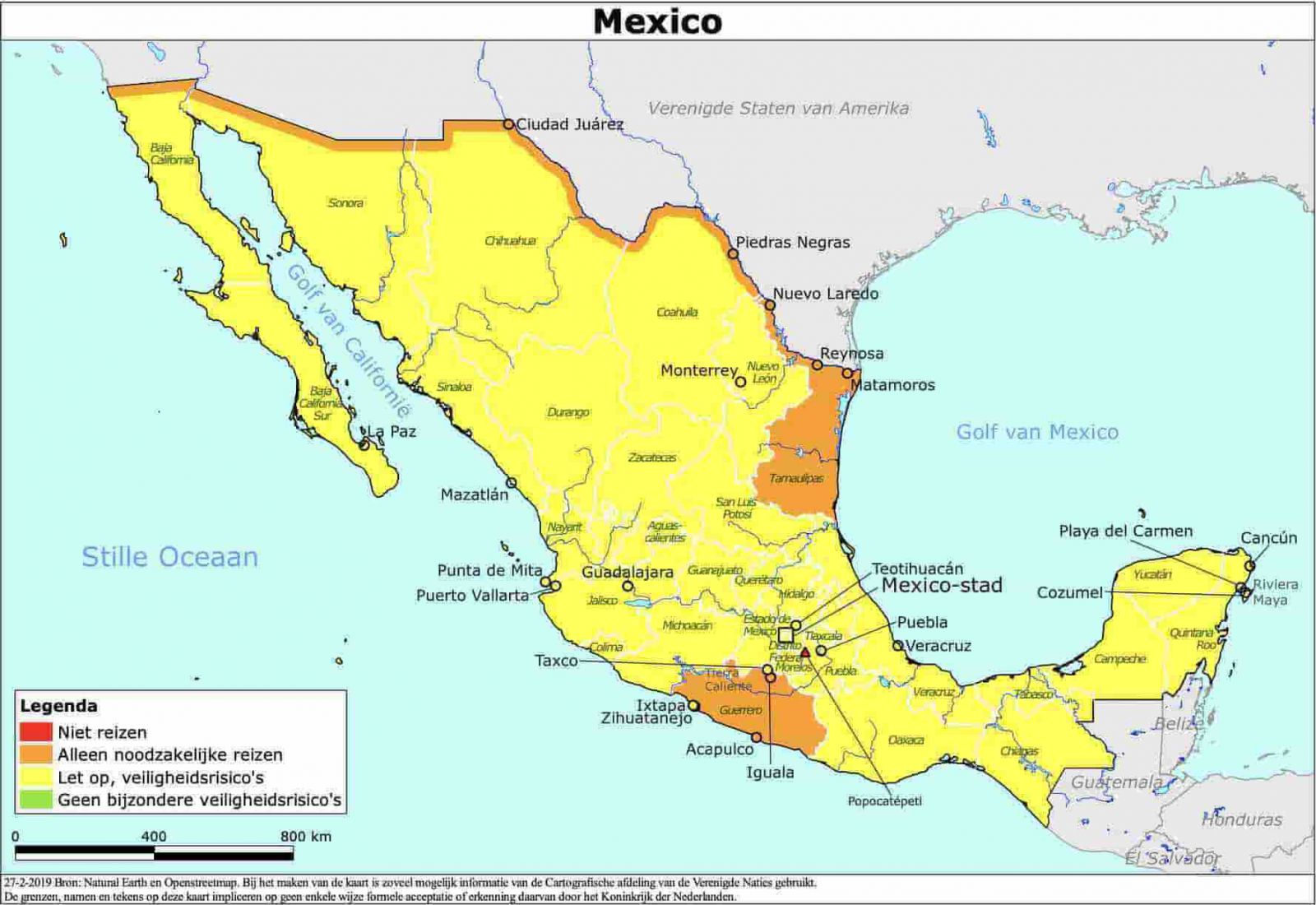 Reisadvies Mexico | De Laatste Reisadviezen voor Mexico